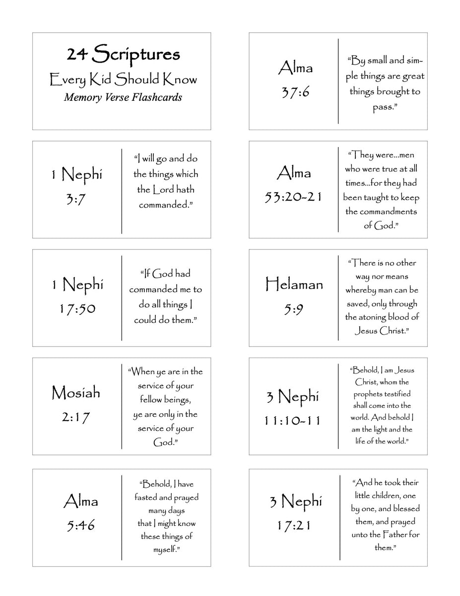 24 Scriptures Everyone Should Know – Discover The Scriptures